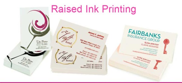 Raised Ink Printing And Raised Print Services NYC